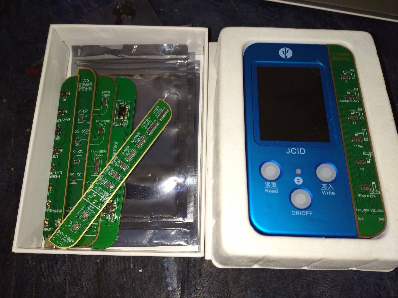 آگهی فروش JCid v1s صفر + 6 ماژول کارکرده - ابزار کارکرده تعمیرات موبایل